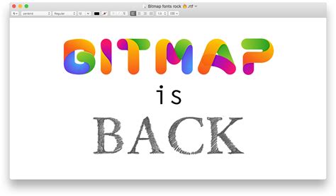 Bitmap Fonts﹣the Other Future Of Type Whats New At Fontself
