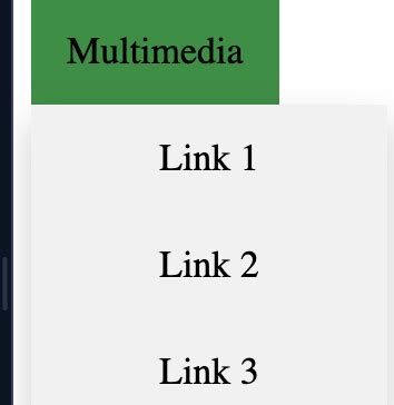 Html How To Make Dropdown Menu Links Drop Down Vertically Without