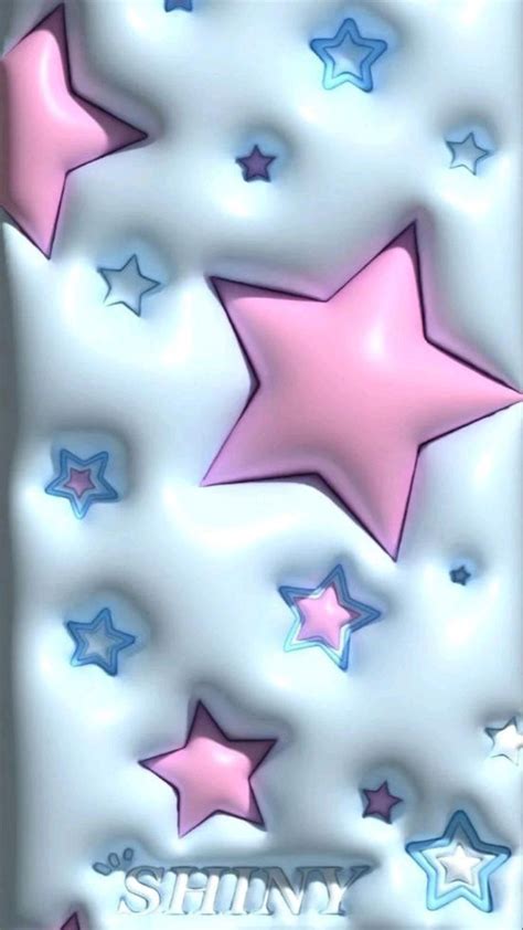 голубые объёмные обои Обои