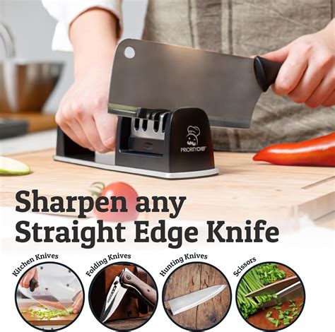 Prioritychef Premium Knife Sharpener Tool Professional Handheld Kitchen Knife Sharpener Kit