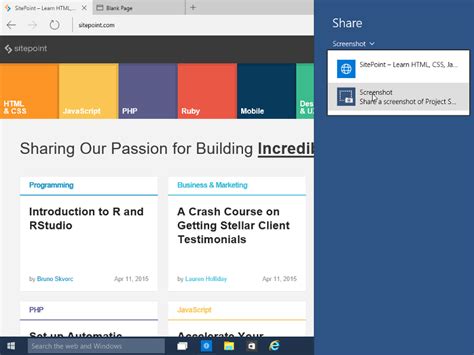 microsoft edge a hands on preview sitepoint