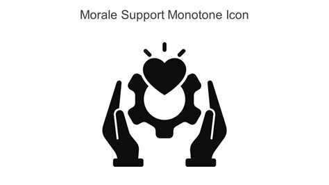Morale Support Monotone Icon In Powerpoint Pptx Png And Editable Eps Format PPT Template