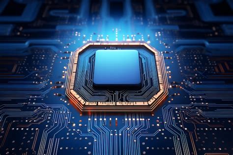 Premium Ai Image Artificial Intelligence Microchip Background Created With Generative Ai