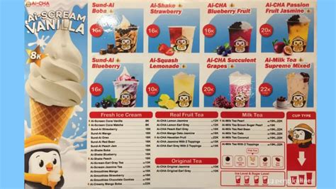 Ai Cha Menu Complete Guide To The Best Drinks