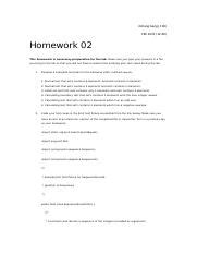 HW2 Docx Jichang Geng 118 CSE 2231 12 40 Homework 02 This Homework Is Necessary Preparation