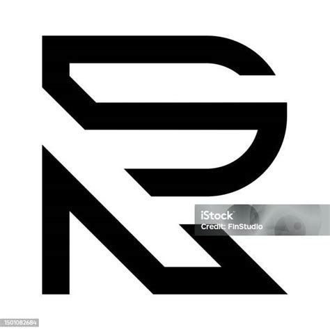 전문적인 혁신적인 이니셜 Sr 로고 및 Rs 로고 레터 Sr 또는 Rs 미니멀하고 우아한 모노그램 프리미엄 비즈니스 예술적