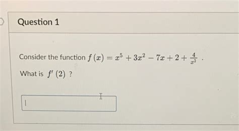 solved question 1consider the function
