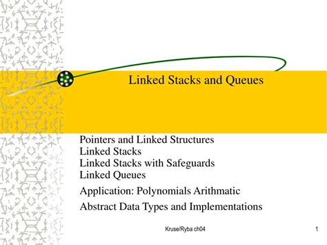 ppt linked stacks and queues powerpoint presentation free download