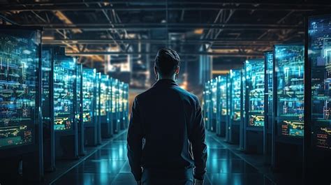 Premium Photo Businessman Playing About Ai Machine Learning On