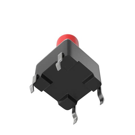 Red Tactile Switch D Model Turbosquid