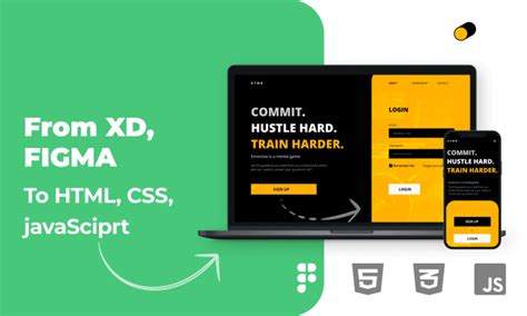 Convert Figma Adobe Xd To Html Css Javascript By Romanrobertim Fiverr