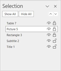 Lock Icon For Objects In Selection Pane In Powerpoint Avantix Learning