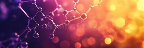 Abstract Representation Of Molecular Structures And Chemical Bonds