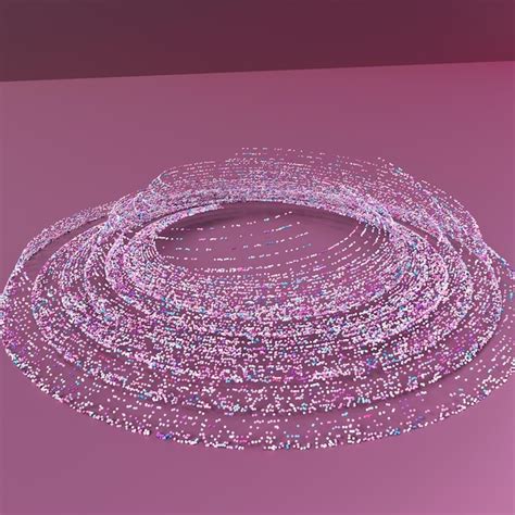 premium photo 3d render particles background with colorful