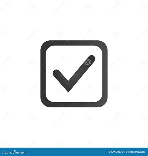 Checkbox Icon Flat Symbol Style Simple Web Design Vector