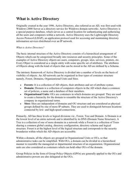 Pdf What Is Active Directory Dokumen Tips