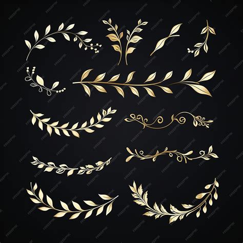 Premium Vector Flourish Vignette Scroll Victorian Curl Swirl Tattoo