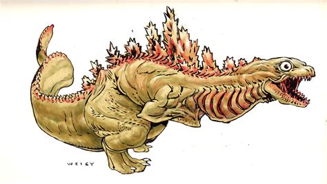 How To Draw Shin Godzilla Nd Form How To Draw Godzilla S Arms