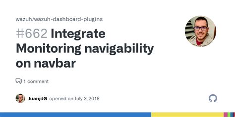 Integrate Monitoring Navigability On Navbar · Issue 662 · Wazuhwazuh