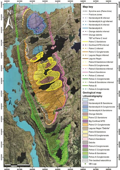 4 Geology Map Of The Field Area With Mapping Points Colour Coded With Download Scientific