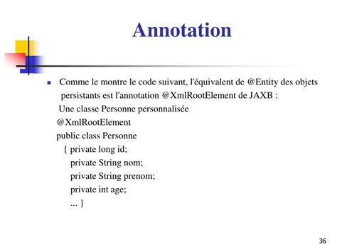 Ppt Java Et Xml Jaxb Annotations Jaxb Powerpoint Presentation Free