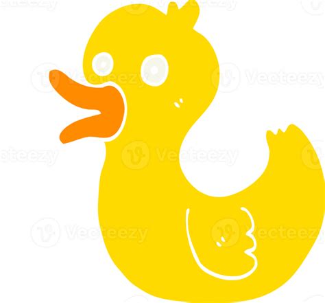 Flat Color Style Cartoon Quacking Duck 44979225 Png