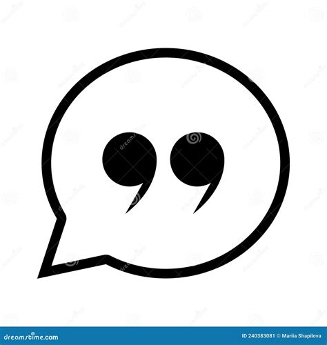 Quotation Icon Vector Isolated On White Background Quotation Si 125391591