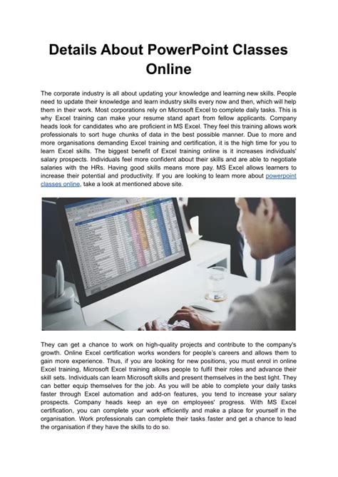 Ppt Details About Powerpoint Classes Online Powerpoint Presentation