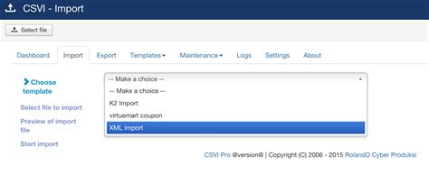 Import Xml