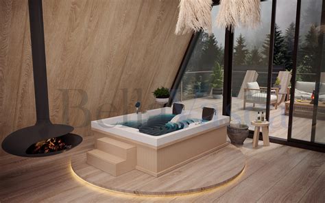 Amsterdam Jacuzzi Extra Square Jacuzzi Designed For Two People It Is Frequently Preferred In