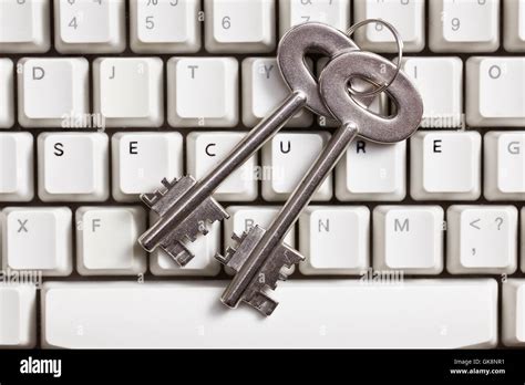 Keyboard Key Password Stock Photo Alamy