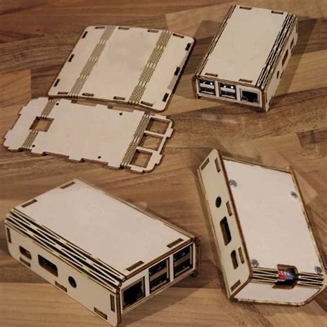 Laser Cut Wooden Electronic Case Box Wooden Case Plywood Box Cdr And