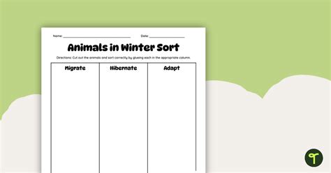 Hibernate Migrate Or Adapt Year 1 Animal Printables Teach Starter