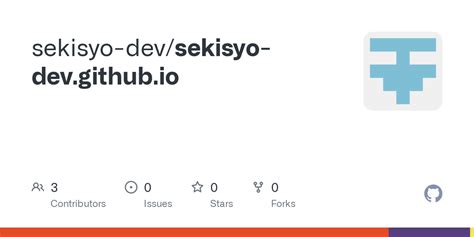 Sekisyo Indexhtml At Main · Sekisyo Devsekisyo · Github