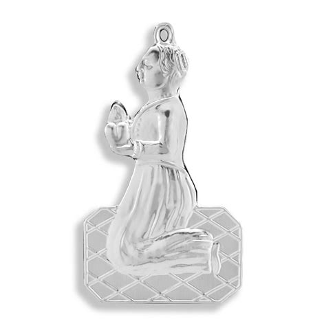 Silver Ex Voto Kneeling Lady Myriam