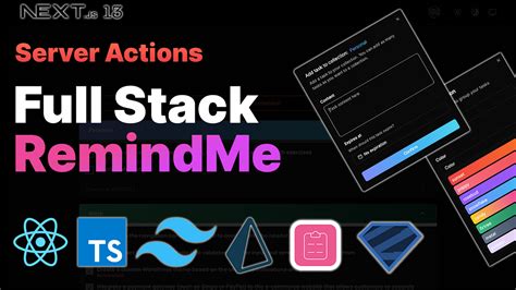 Build A Full Stack Reminderapp With React Nextjs Typescript