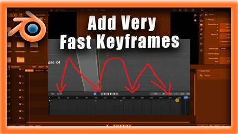 Blender Tutorial How To Add Very Fast Keyframes In Blender Youtube