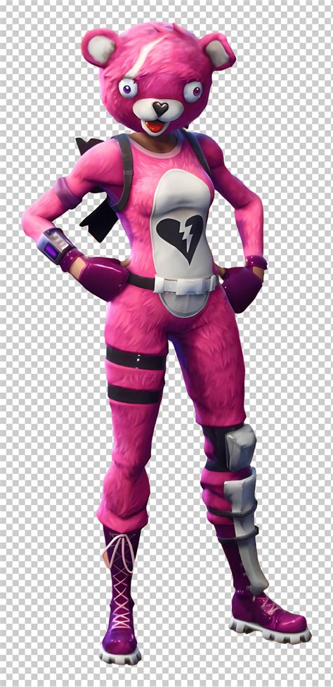 Fortnite Pink Bear Character In Costume Png Clipart Avatar Costume Fortnite Fun Game