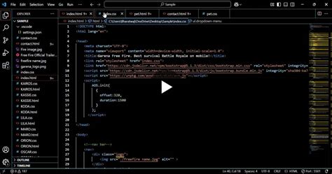 Webdevelopment Html Css Gamingwebsite Freefire Webdesign Bharatwaj Malireddi