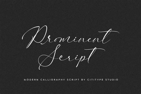 Prominent Script Font