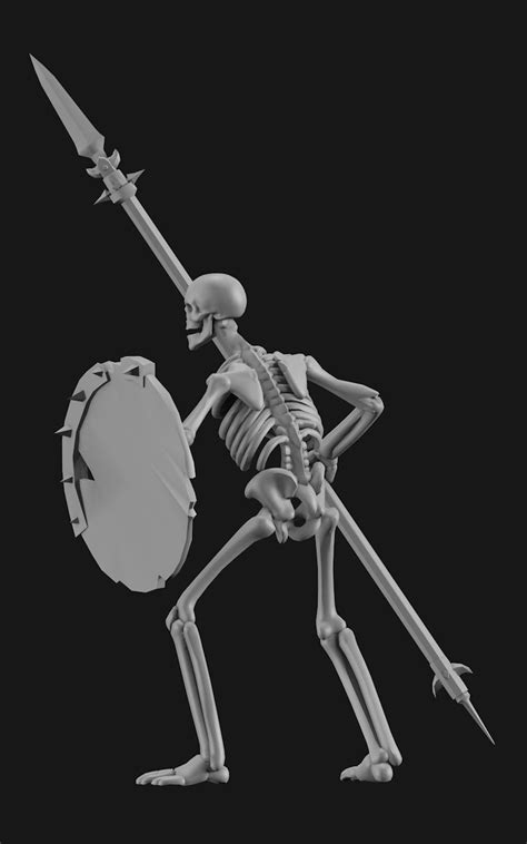 Skeleton Warrior 3d Printing Model