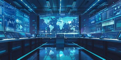 Global Network Monitoring System Advanced Data Visualization And Analysis In A Futuristic