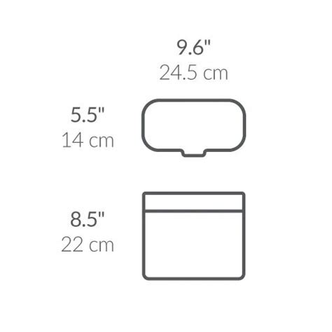 Кош за органични отпадъци 4л черен мат
