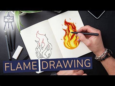 How To Draw Fire A Tutorial On How To Draw Flames YouTube