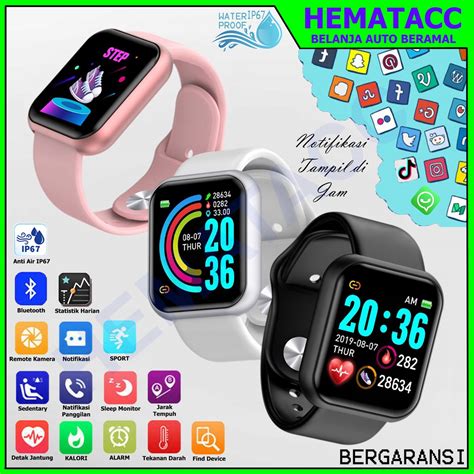 Jual Jam Tangan Pintar Y68 Original Anti Air Ip67 Jam Aimo Imo Imoo