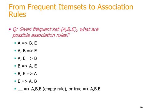 ppt association rules and frequent item analysis powerpoint