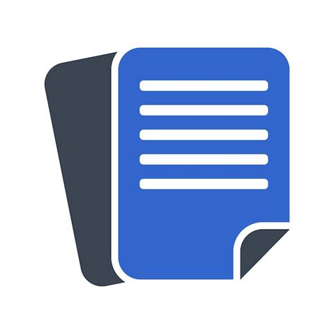 문서 종이 아이콘 프리미엄 벡터