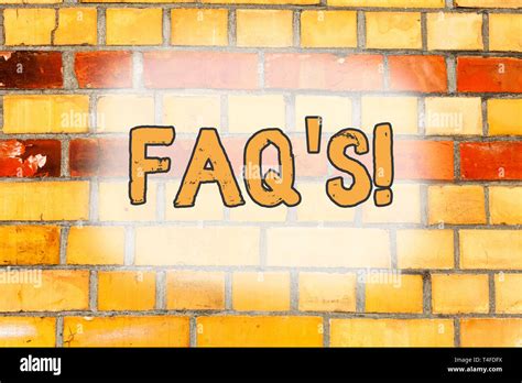 Writing Note Showing Faq S Business Concept For List Of Questions And Answers Relating To