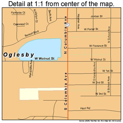 Oglesby Illinois Street Map 1755353