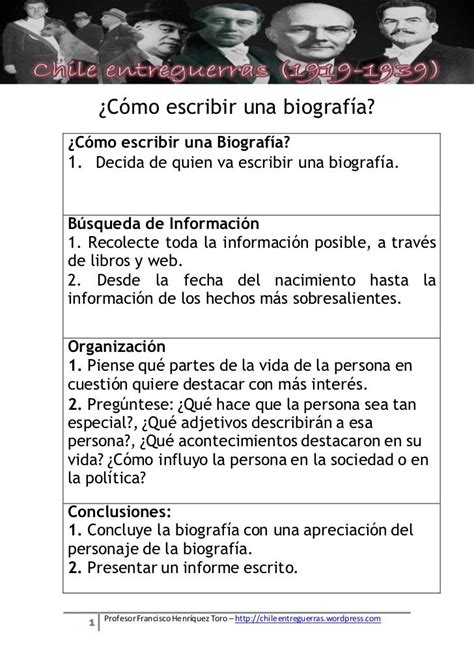 Ejemplo De Biografia Corta De Una Persona Nuevo Ejemp
